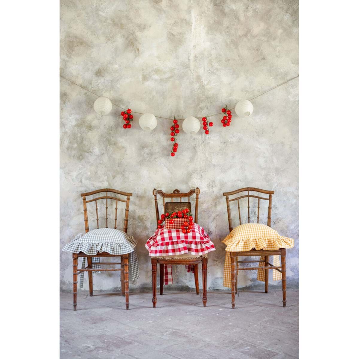 BLANC MARICLÒ Set 6 Copri Cuscino A Quadri "OSTERIA CHIC" Rosso — Sweet ...