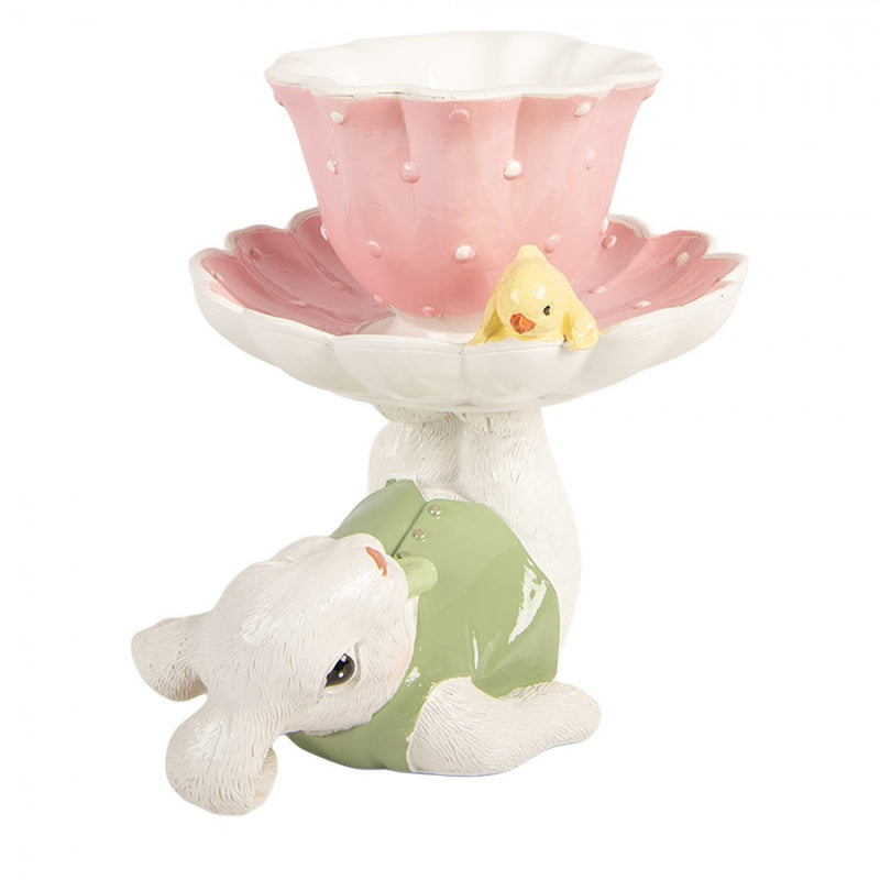 CLAYRE & EEF Coniglio con Tazza e Pulcino in Resina — Sweet Home Shabby ...
