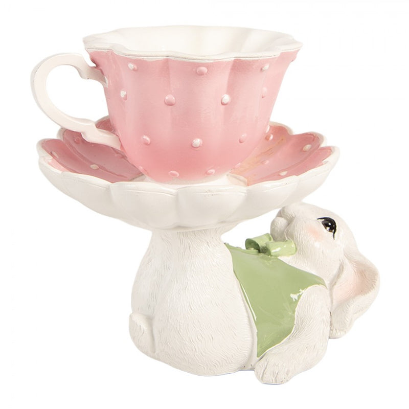 CLAYRE & EEF Coniglio con Tazza e Pulcino in Resina — Sweet Home Shabby ...